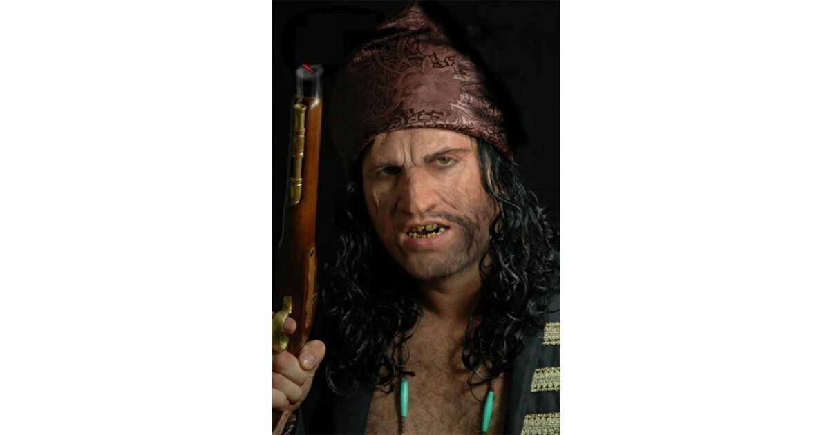 demi Masque de Pirate En Latex - Maquillage/Effets spéciaux et ...