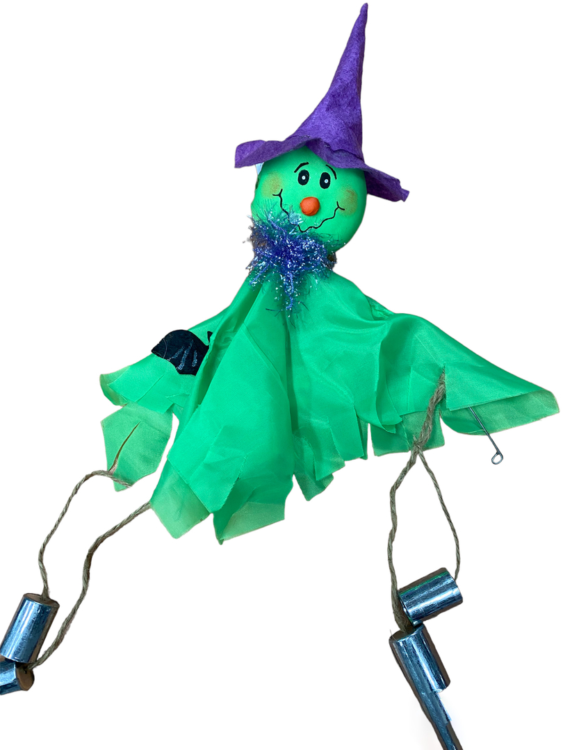 Mini suspension fantôme avec clochettes - Décoration Halloween ...