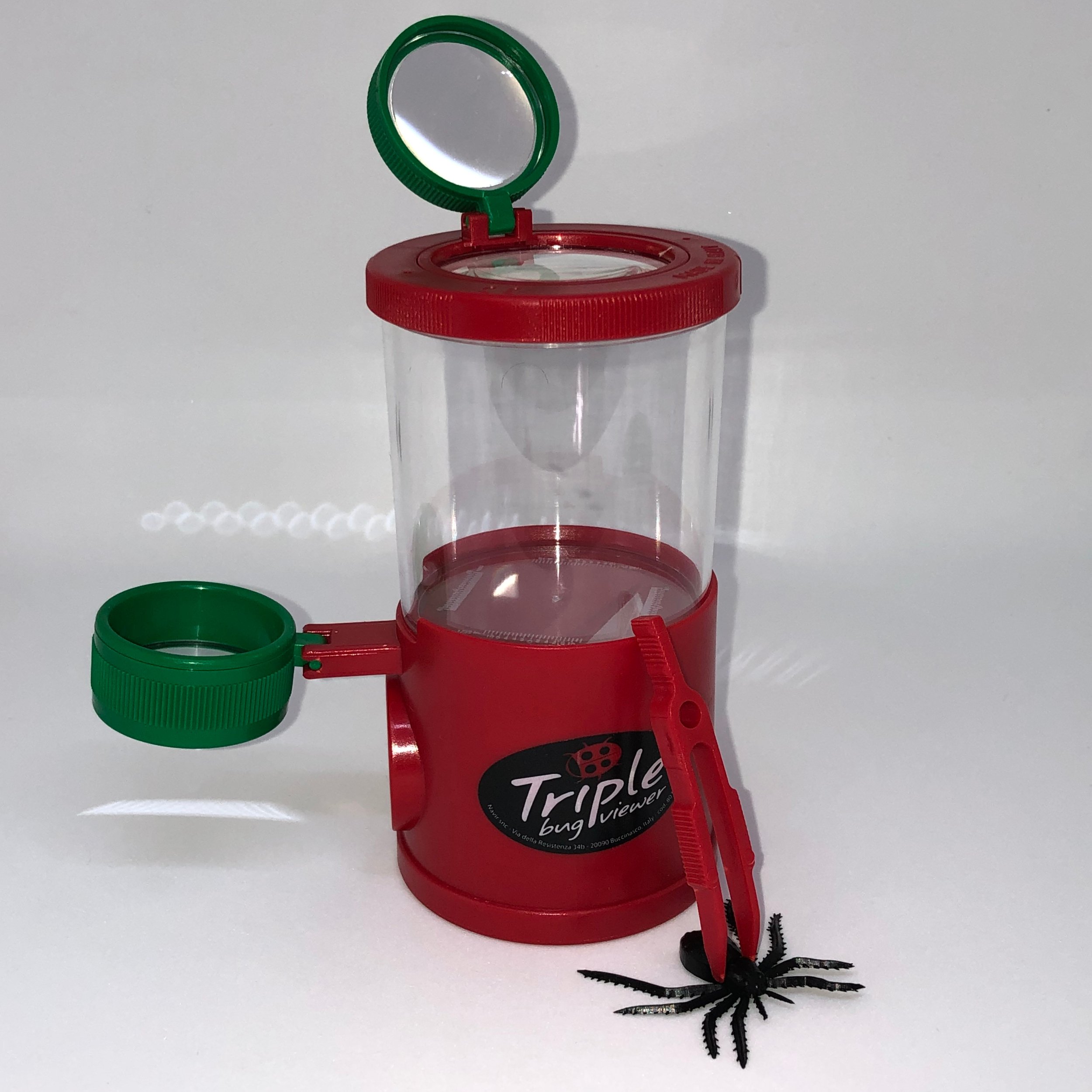 Boîte loupe insecte triple Navir rouge - Capture et observation/Boîte ...