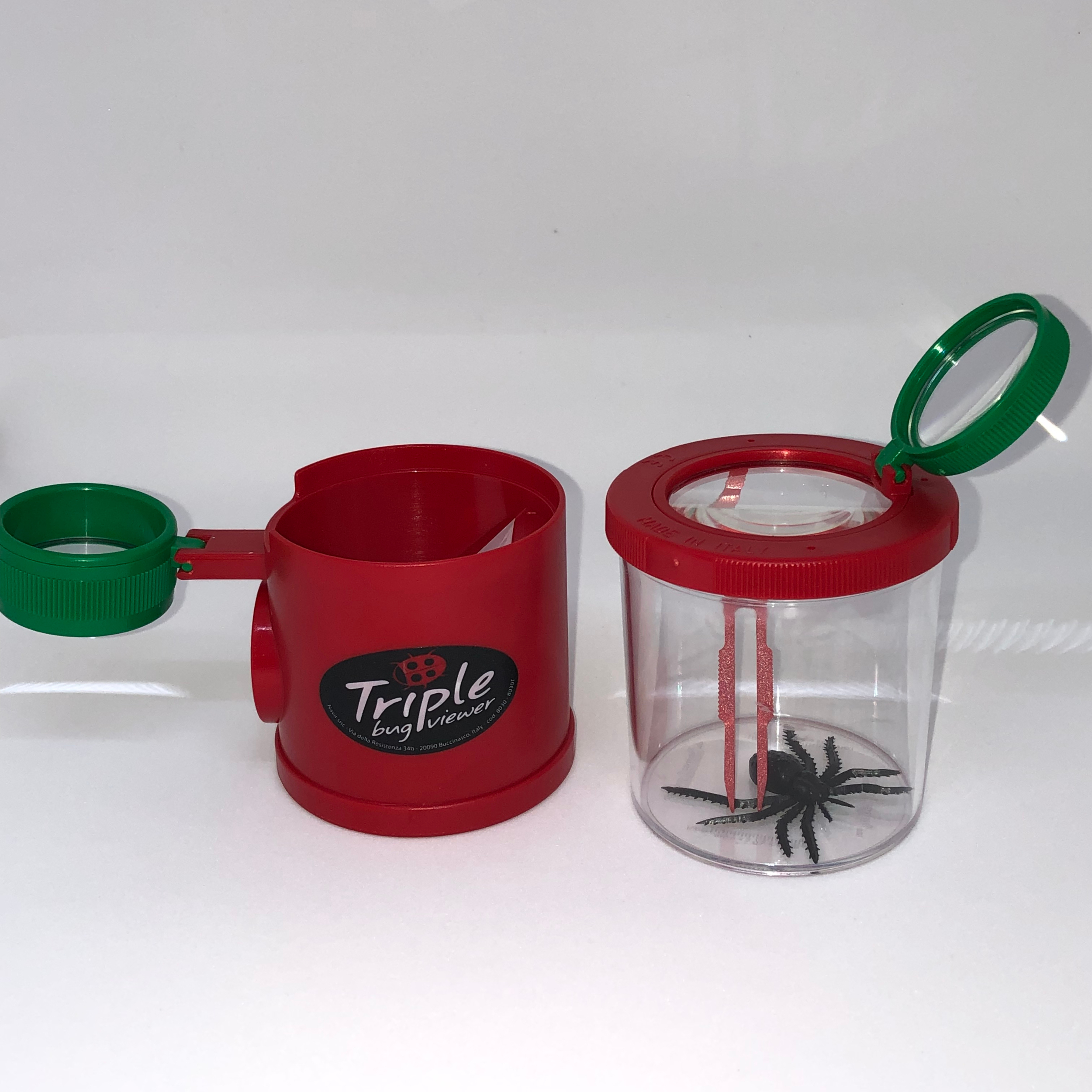 Boîte loupe insecte triple Navir rouge - Capture et observation/Boîte ...