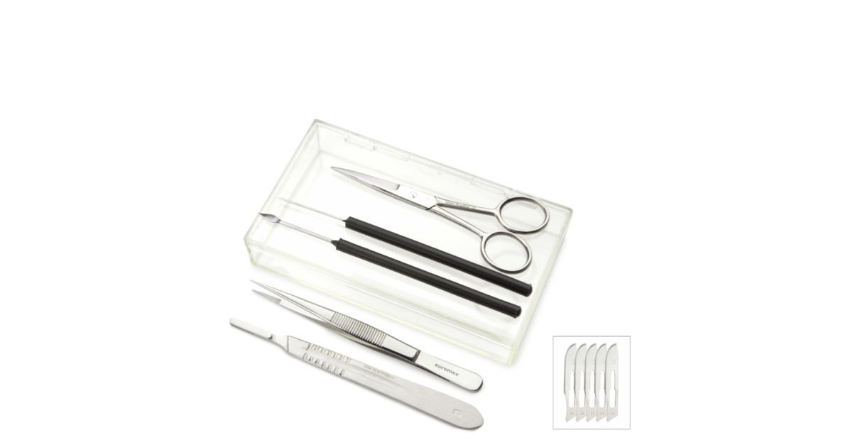 Trousse de dissection avec scalpel (PB.5111) - Loupes et microscopes ...