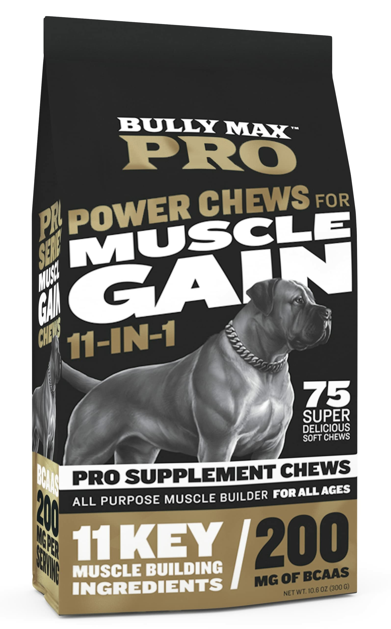 Bully Max PRO Series 11-in-1 Muscle Gain Chews - Compléments ...