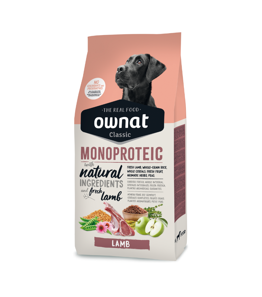 OWNAT Classic Monoproteic Agneau pour chien adulte 12kg - Alimentation ...