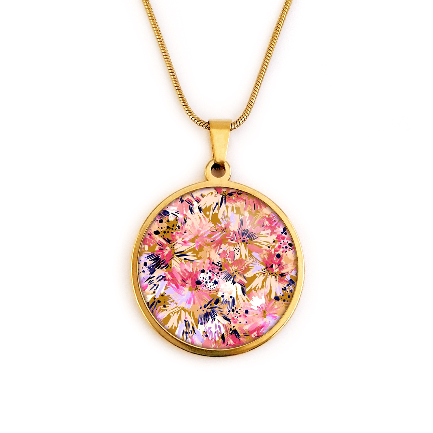 Collier fantaisie rose - BIJOUX - ByKloe