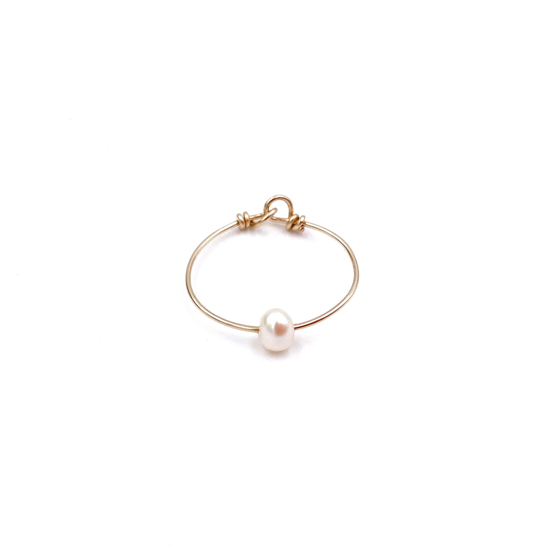 BAGUE SIMPLE PEARL - Bagues - lagriffedejulie
