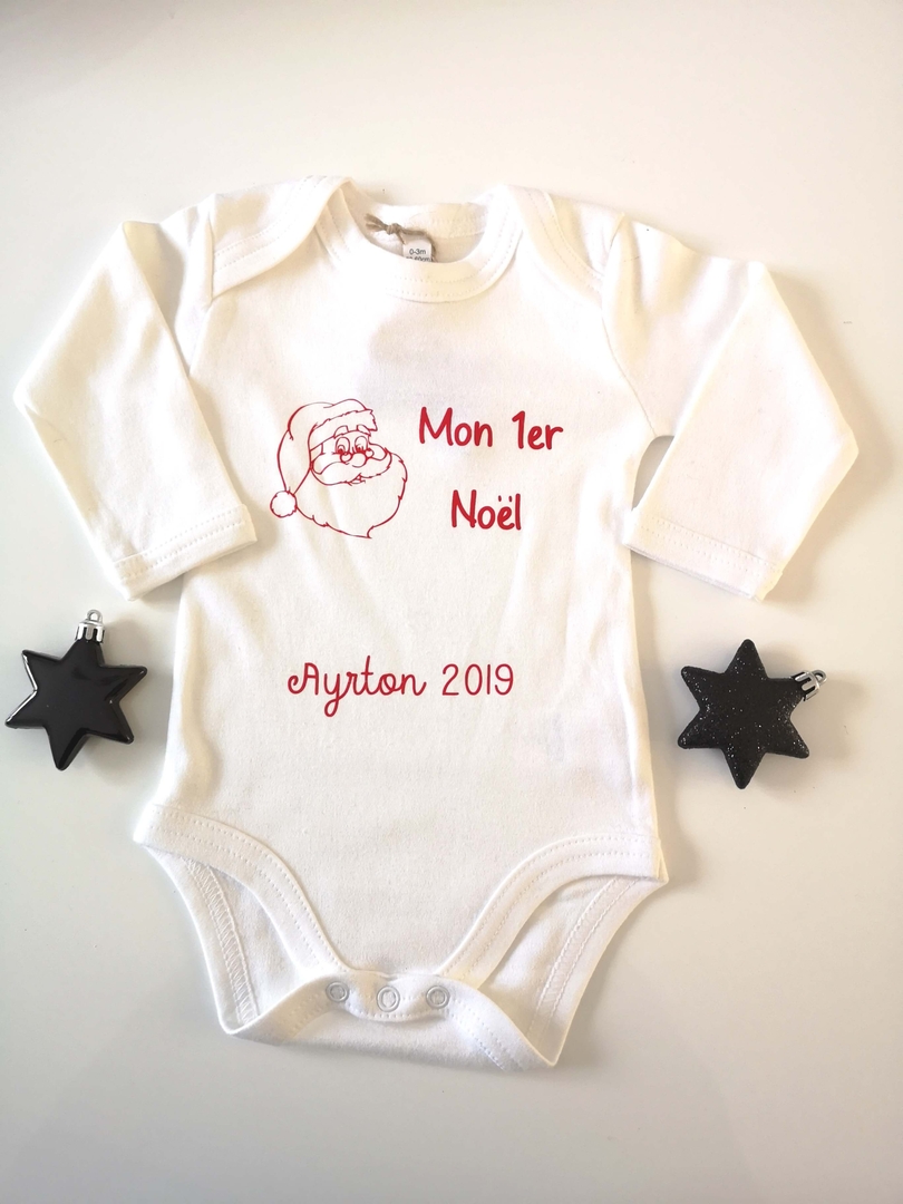 Body Mon premier Noël "Père Noël" - Bouille d'amour