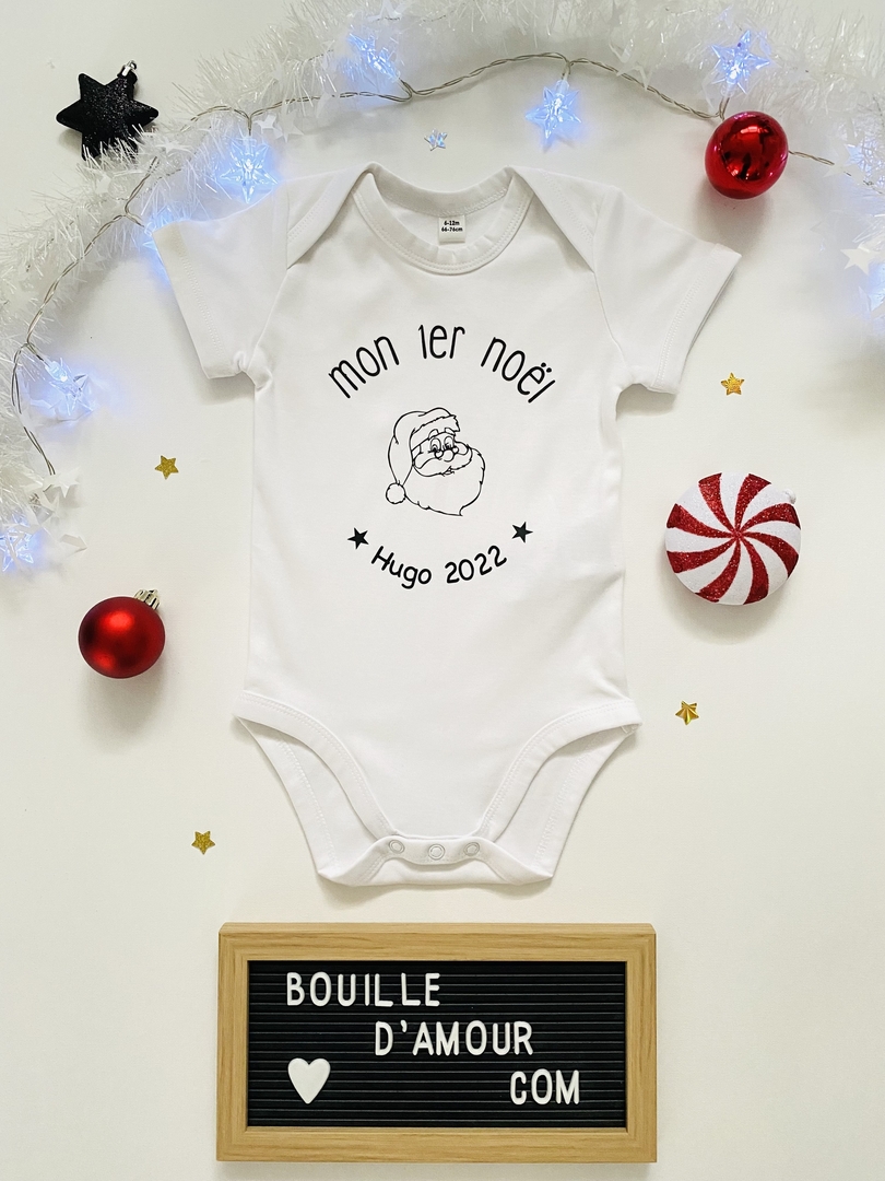 Body Mon premier Noël "Père Noël" - Bouille d'amour