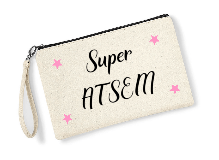 Pochette personnalisée Super ATSEM - Bouille d'amour