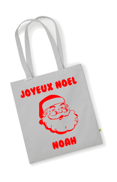 Tote bag personnalisé Joyeux Noël - Bouille d'amour