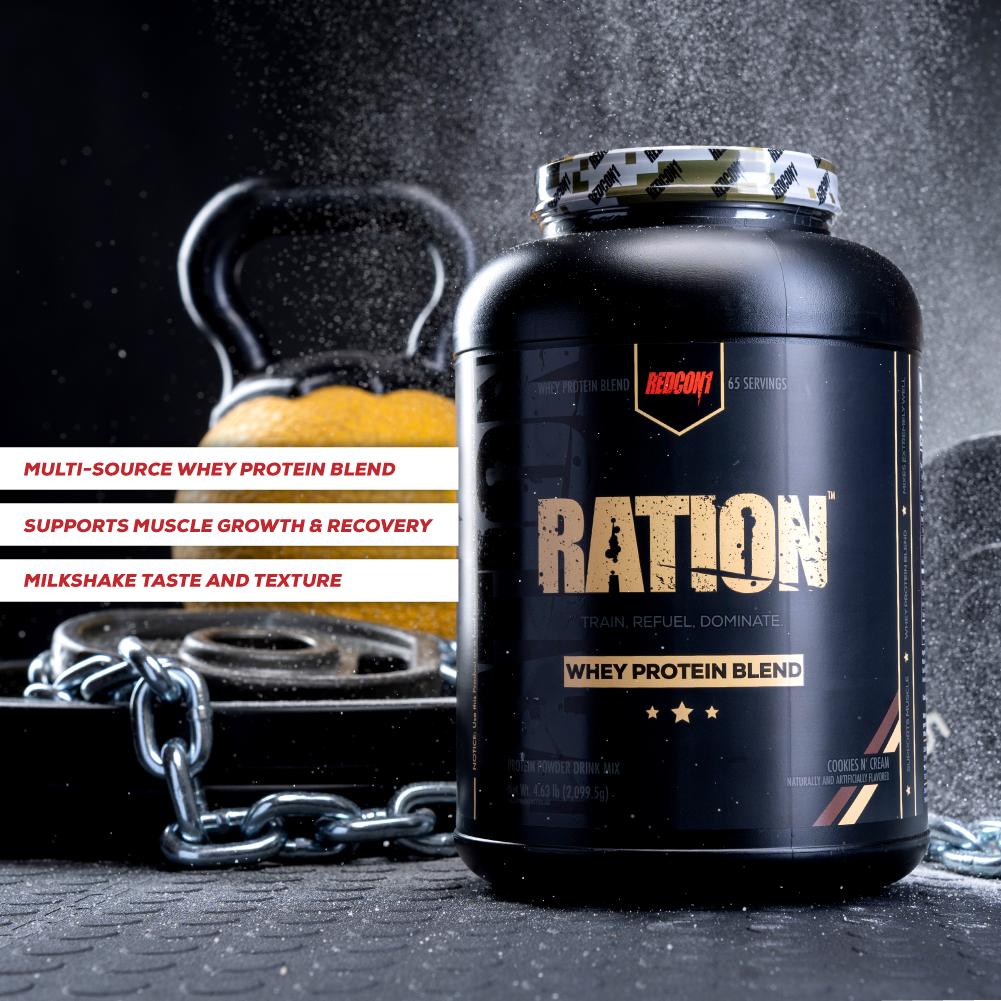 Ration Redcon1 - WHEY PROTEINE - ALLSTAR-MUSCULATION