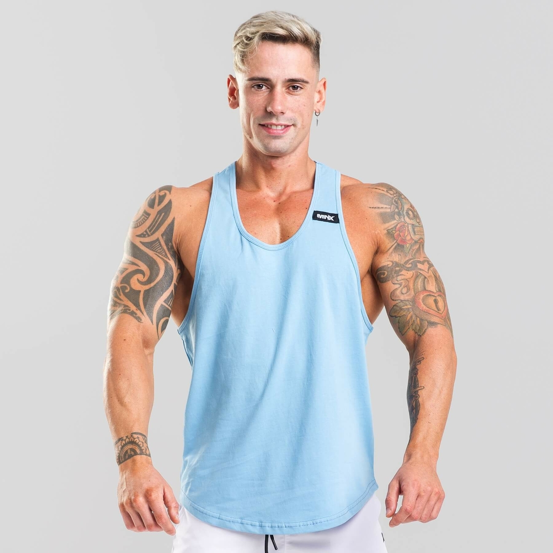 MNX Classic stringer débardeur 02 bleu - ALLSTAR-MUSCULATION