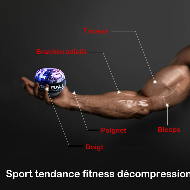 Powerball LED gyroscopique - ALLSTAR-MUSCULATION