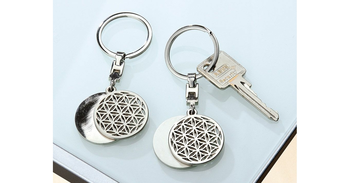 Porte clés métal fleur de vie - Bijoux/Porte clé - Créa idéa Home