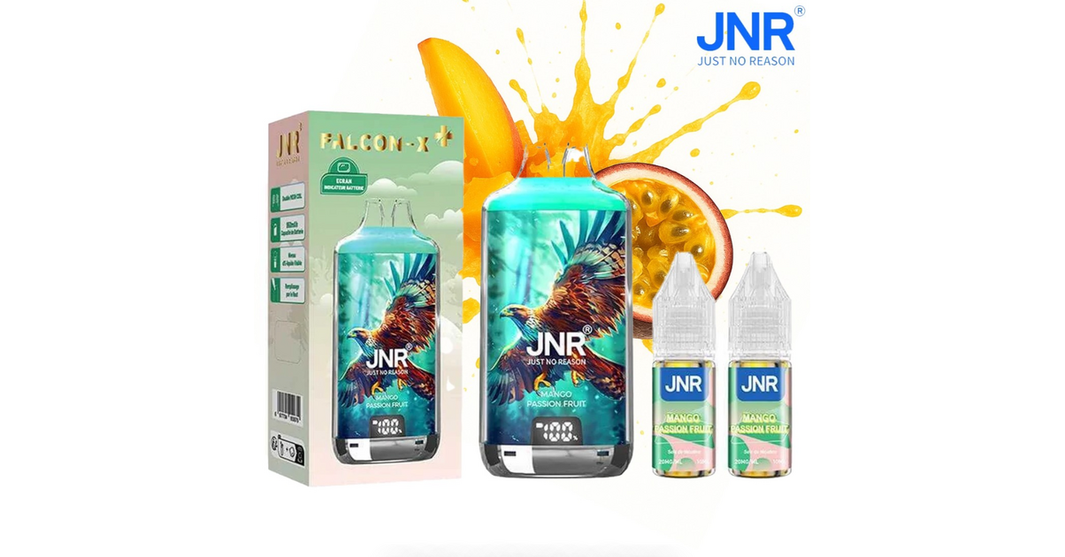 PUFF JNR FALCON-X PLUS MANGO PASSION FRUIT 20MG 28000 PUFFS - Vape CBD+ ...