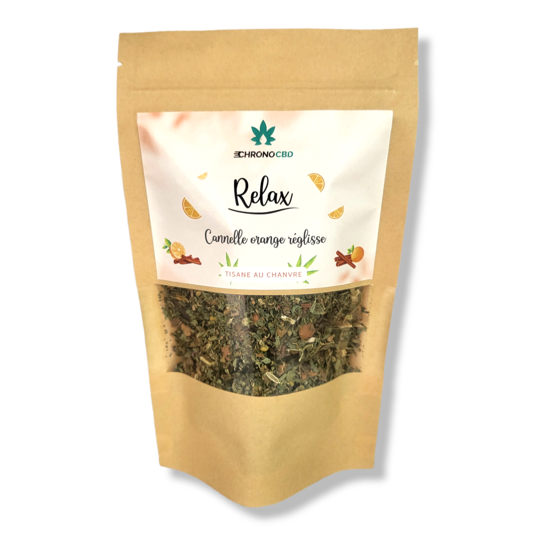 RELAX - Tisane au Chanvre Bio - Nos Infusions CBD - ChronoCBD