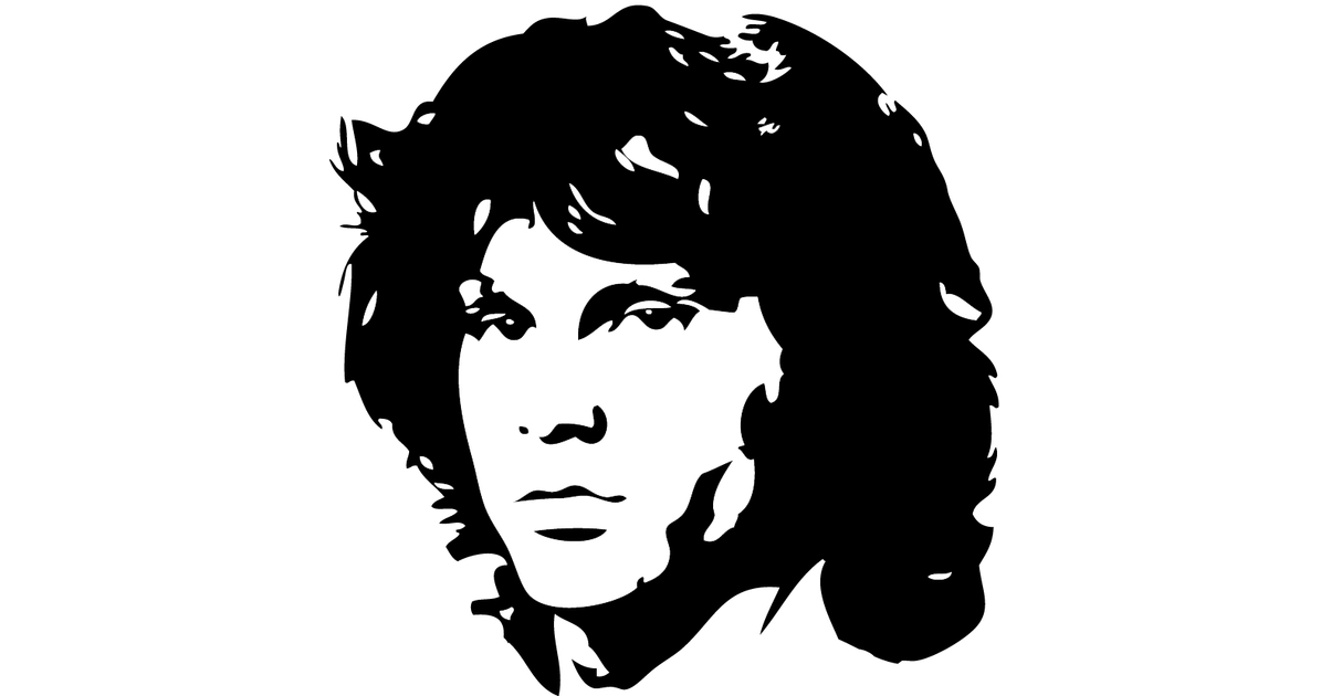 Stickers JIM MORRISON THE DOORS - Musique/chanteurs, groupes etc ...