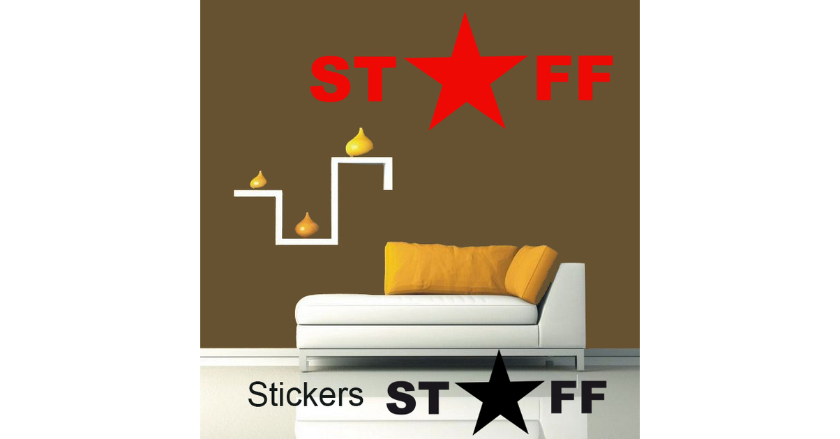 Stickers STAFF - Déco de la maison - Destock-Stickers