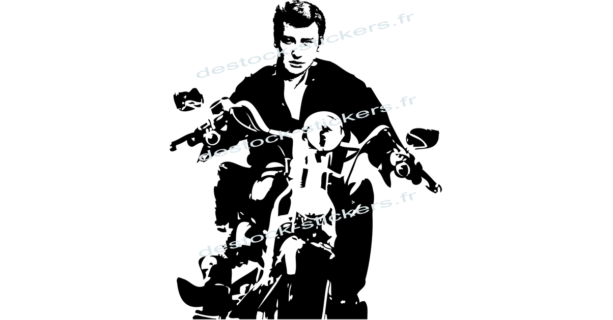 stickers Johnny Hallyday Harley Davidson - Musique/chanteurs, groupes ...