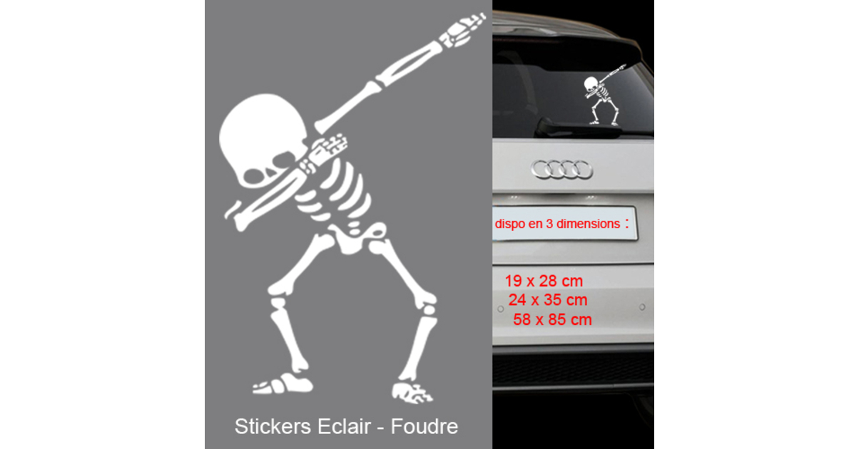 Stickers tuning geste Usain Bolt éclair foudre - Tuning/Auto - Destock ...