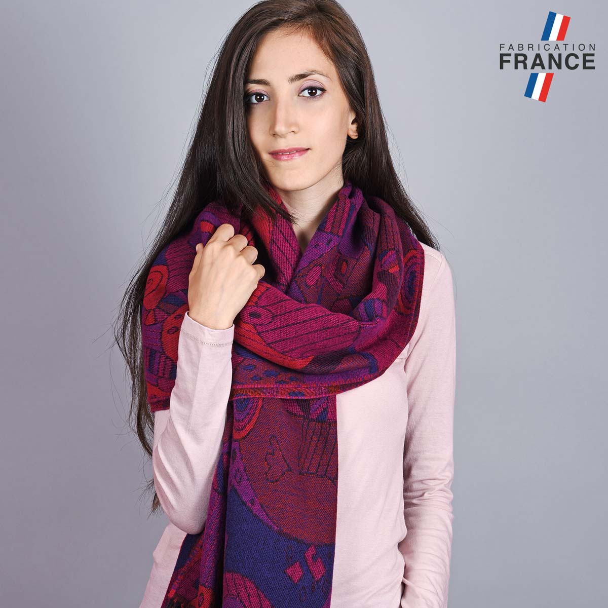 Gamme châle uni et chale imprimé