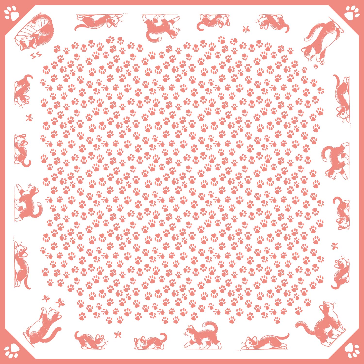 Carré de soie - Allée du foulard