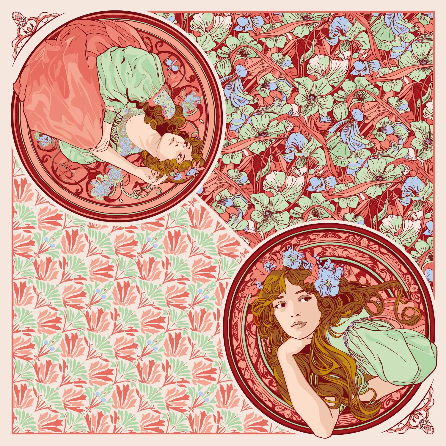 Carré de soie - Allée du foulard
