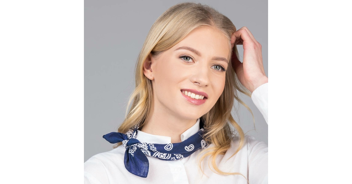 Bandana US Bleu Marine 100% Coton