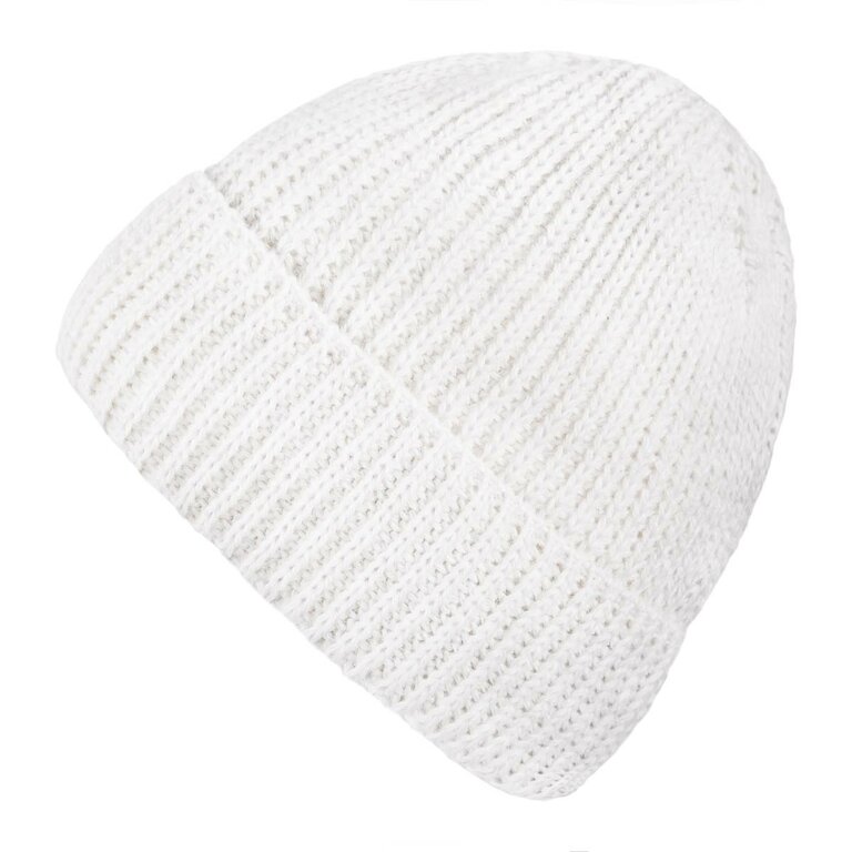 Bonnet court rayé Blanc Alba