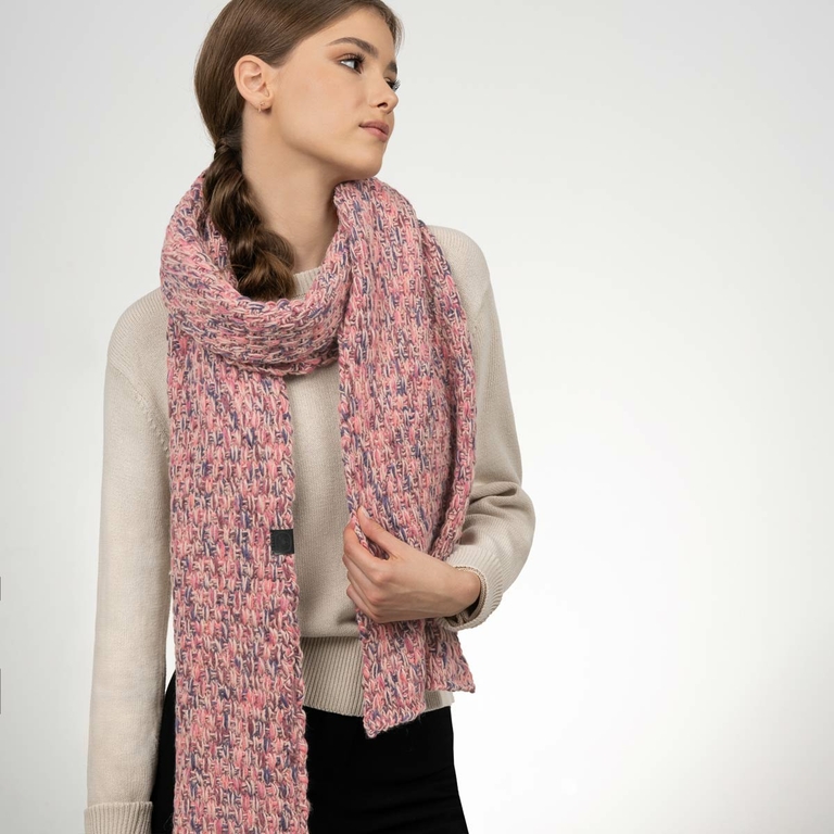 Echarpe longue Rose Abelle - Fabriquée en Europe