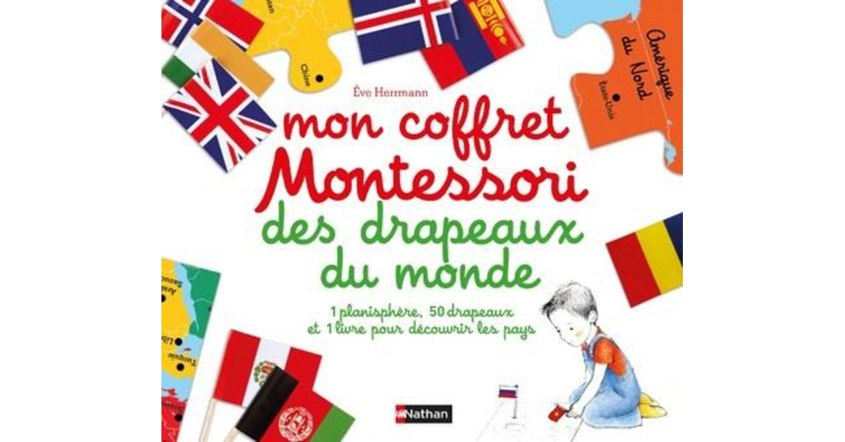 Mon coffret Montessori des drapeaux du monde - L'univers des enfants ...