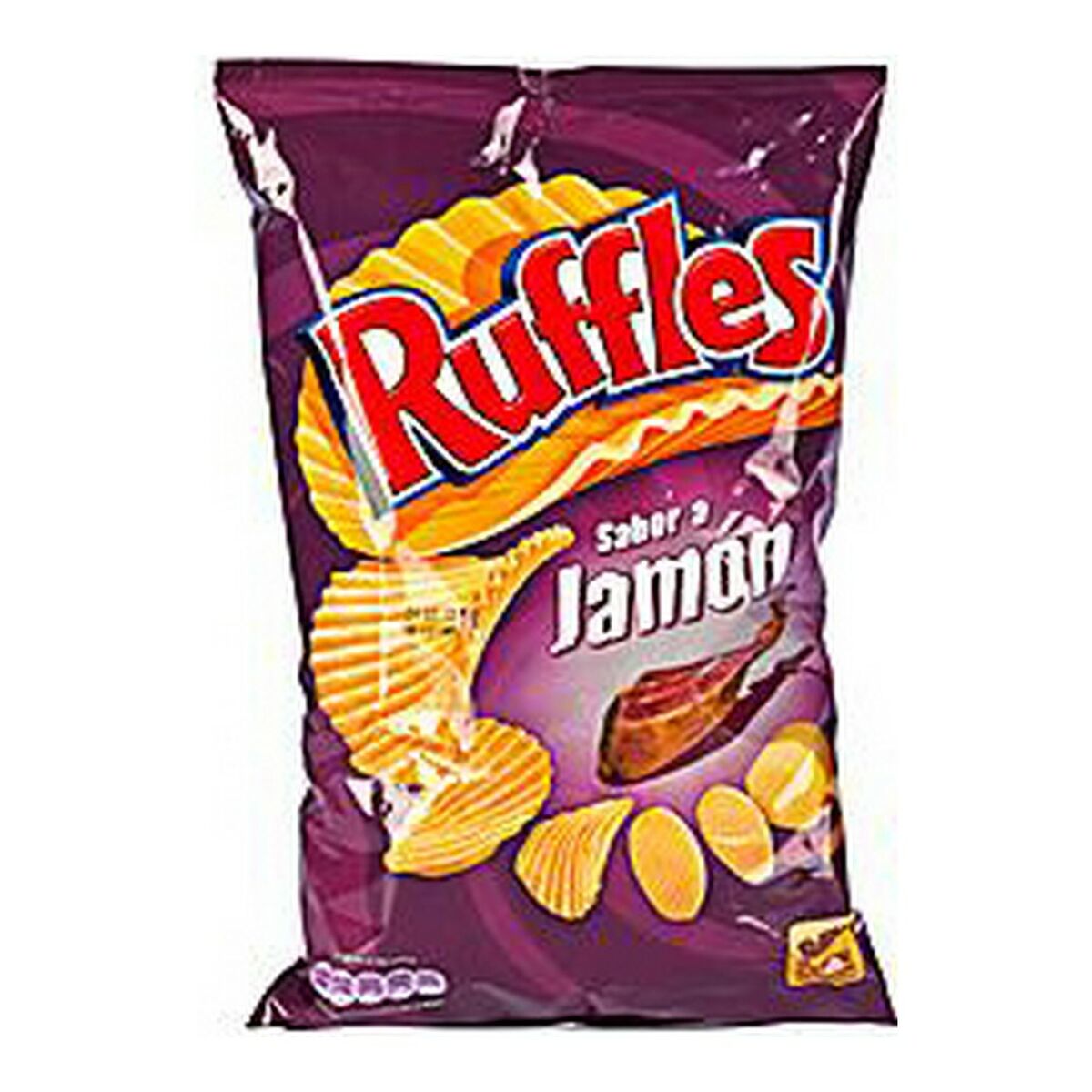 Frites Ruffles Jambon (150 g) - Alimentation/Snacks - awalys