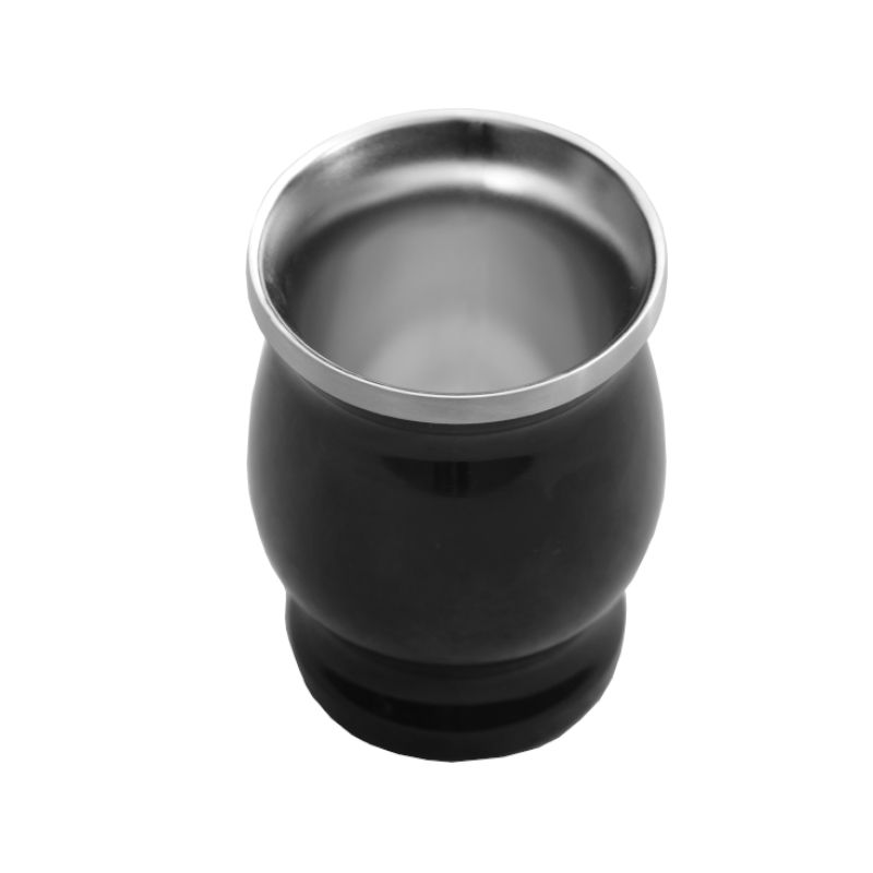 Calebasse (Pot à Maté) en acier inoxydable à double paroi