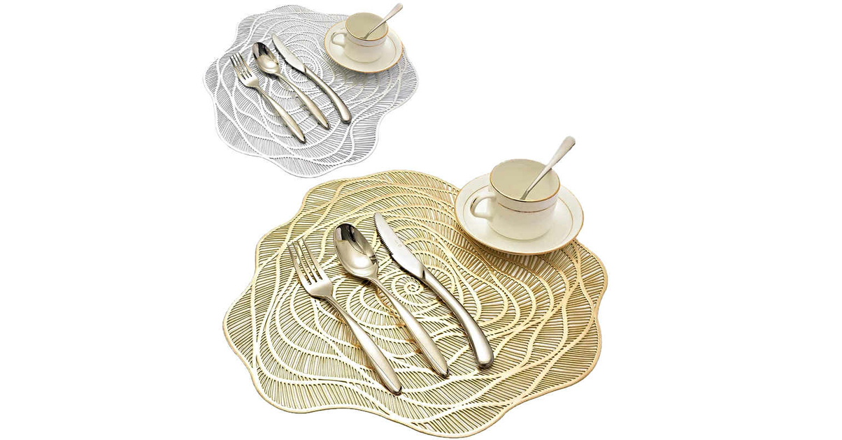 PLATINE | Set de Table pvc Doré | Runner Collection