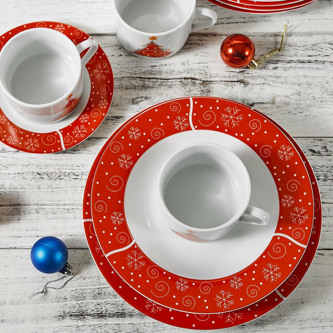 Service de Table en Porcelaine pour Noël | Runner Collection