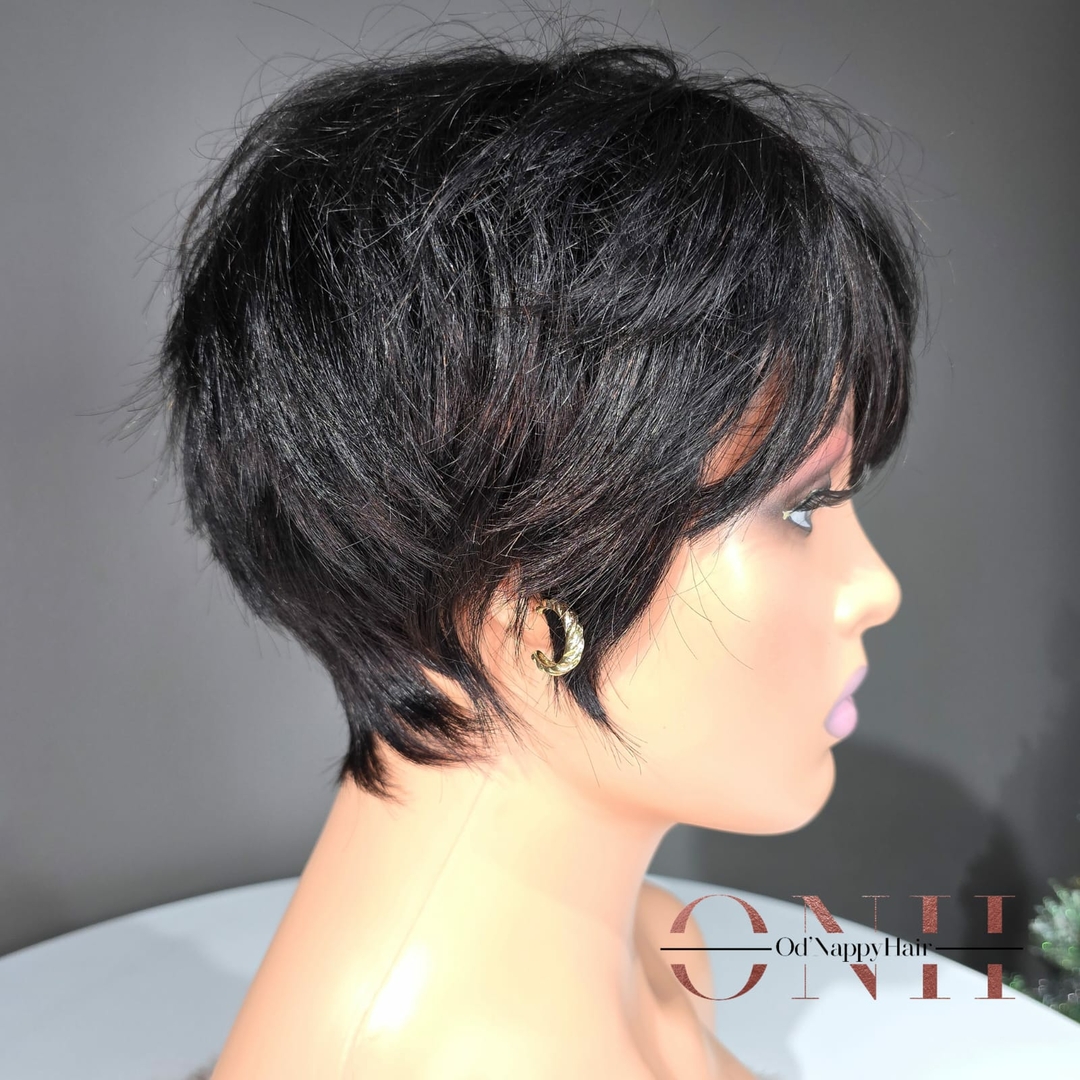 Perruque Pixie sans Lace - Élégance et Confort À Toute Occasion